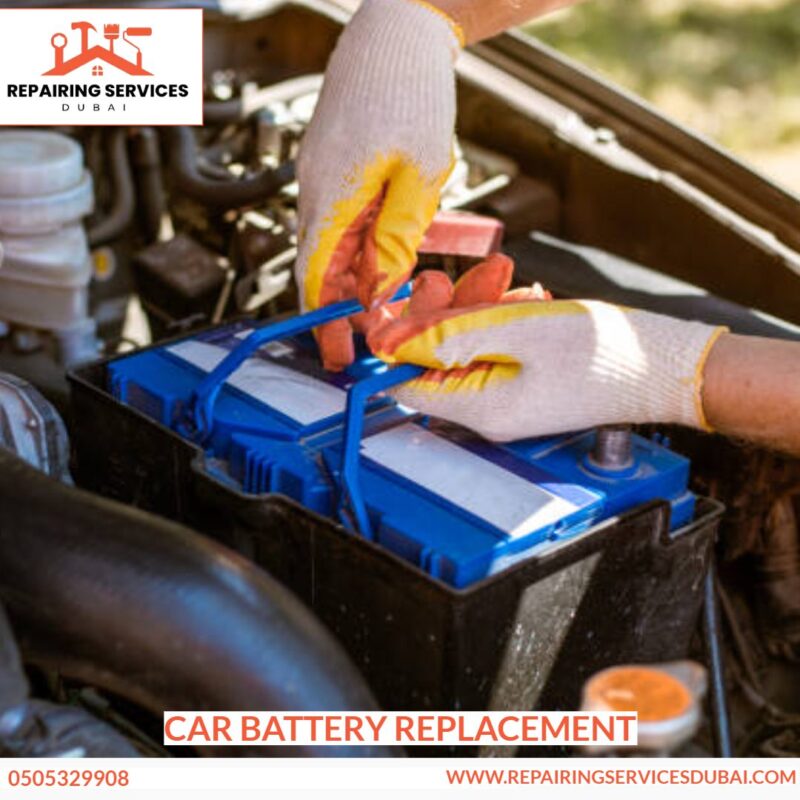 Car Battery Replacement - 0505329908 - RSD - Car Repair Dubai